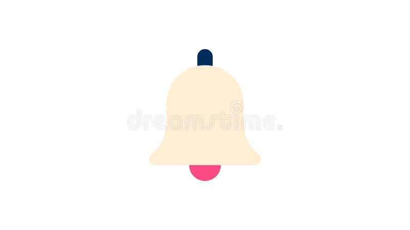 Ringing bell animation stock footage. Video of clock - 253531104