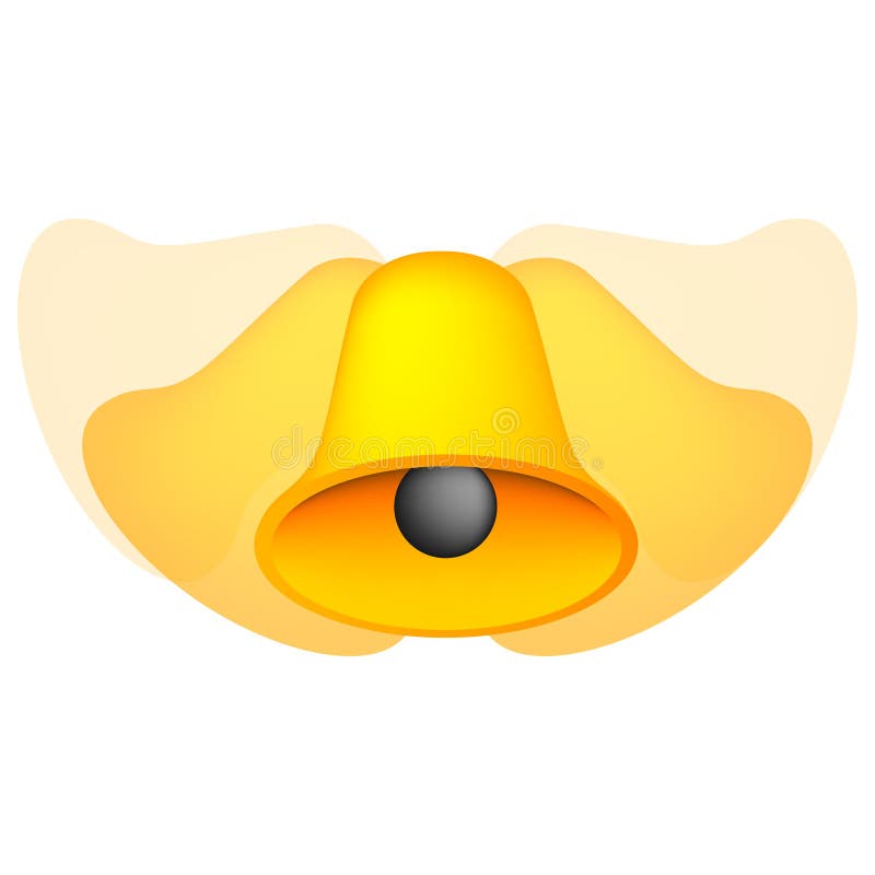 Ringing Bell Realistic. 3d Notification Bell Icon Set Isolated on White ...