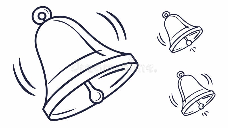 Ringing Bells Illustration, Sound or Celebration, Vector Design ...