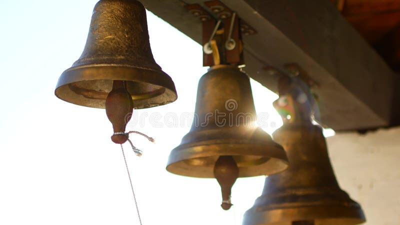 Ringing Bells in an Orthodox Temple Stock Video - Video of chapel ...