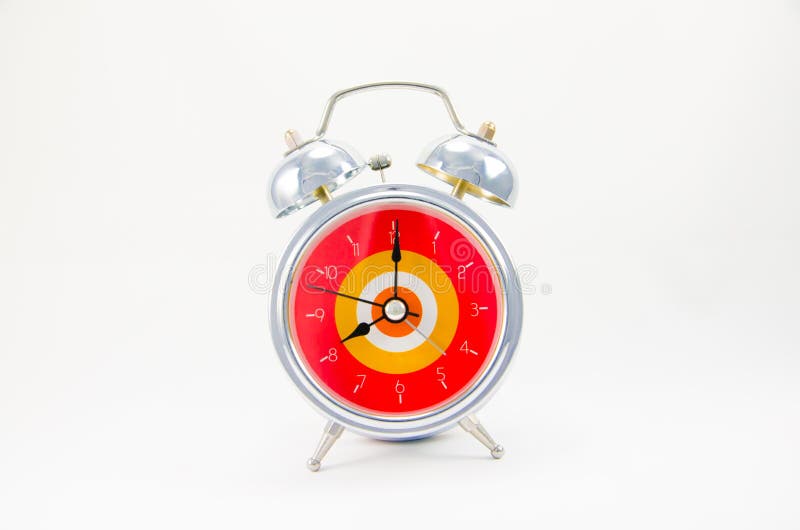 Ringing Classical Alarm Clock Isolated Stock Photo - Image of alert ...