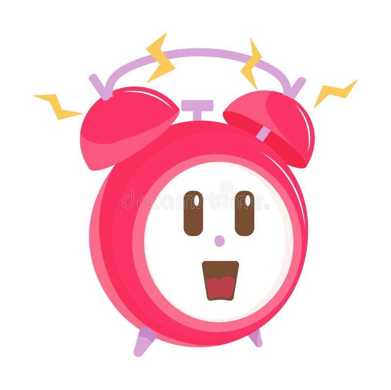 Funny Alarm Clock Mascot Emoticon Isolated Icon Stock Vector ...