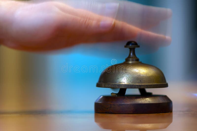 Hotel Reception Service Bell Stock Image - Image of colour, lobby: 10553651