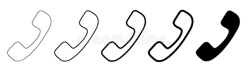 Ringing Phone Icon. Handset with Waves, Icon, Symbol. Vector ...