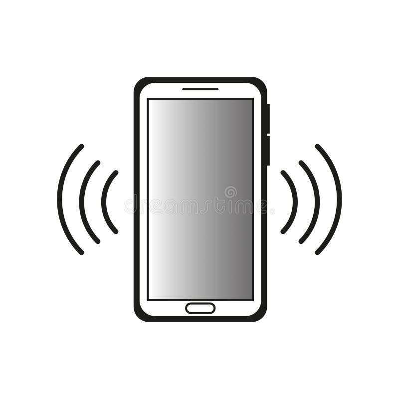 Ringing Phone Icon. Message Notification. Vector Illustration. Stock ...