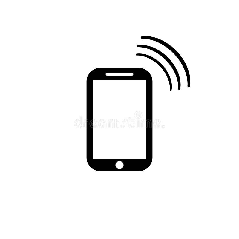 Ringing phone logo vector stock vector. Illustration of dial - 177874005