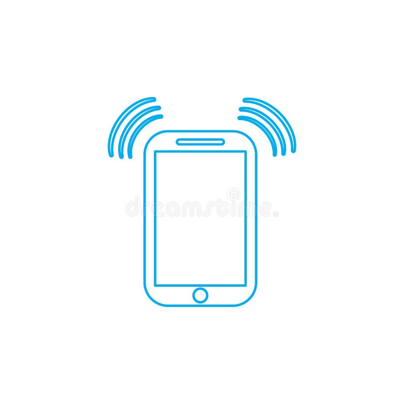 Ringing phone logo vector stock vector. Illustration of hotline - 177874002