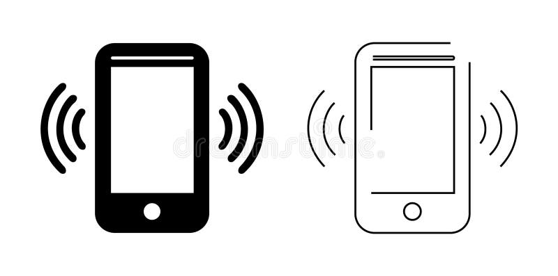 Ringing Phone Simple Icon. Smartphone Ringing, Ringing Call, Phone ...