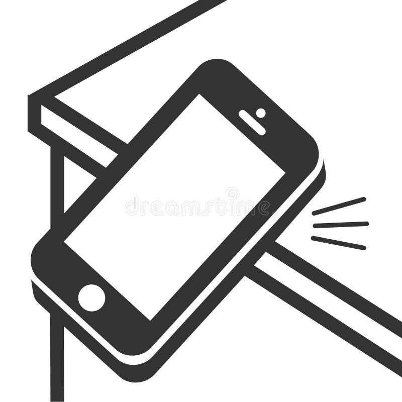 Ringing Smartphone Icon. Mobile Phone Ringing or Vibrating Flat Icon ...