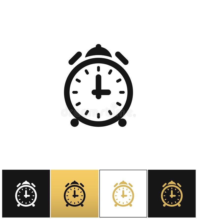 Ringklocka Med Klockavektorsymbolen Vektor Illustrationer ...