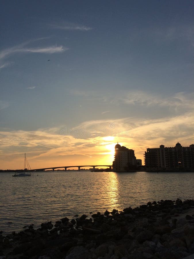 Ringling Bridge Sarasota Florida Stock Image - Image of ringling ...