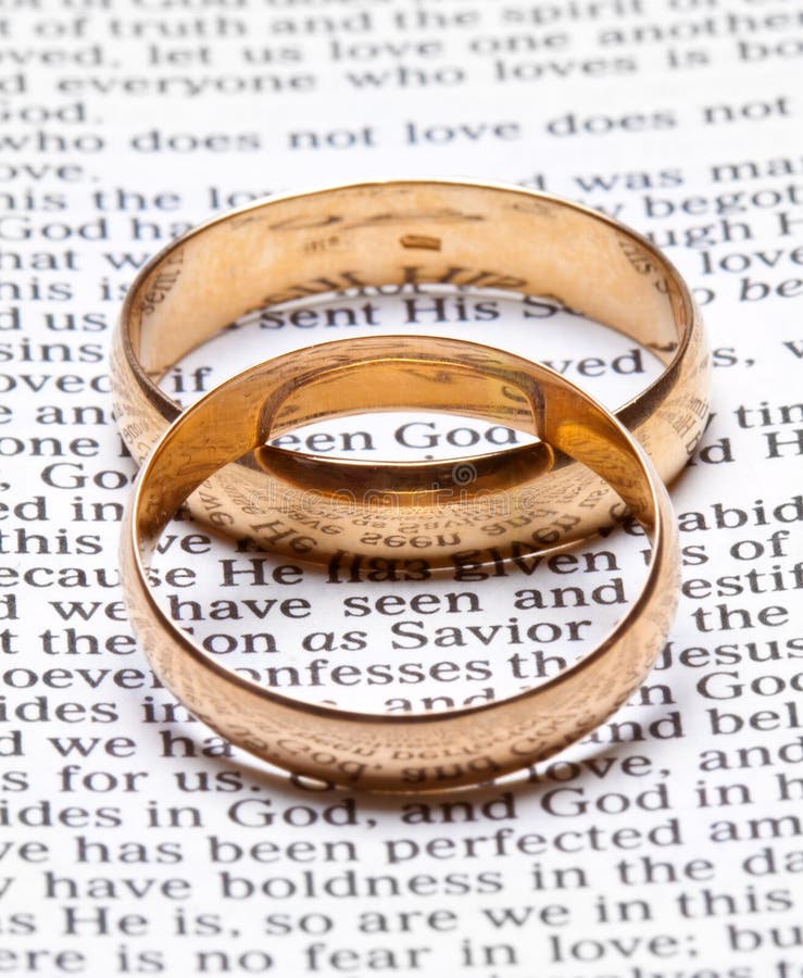 Scripture and rings stock image. Image of religion, togetherness - 2322761