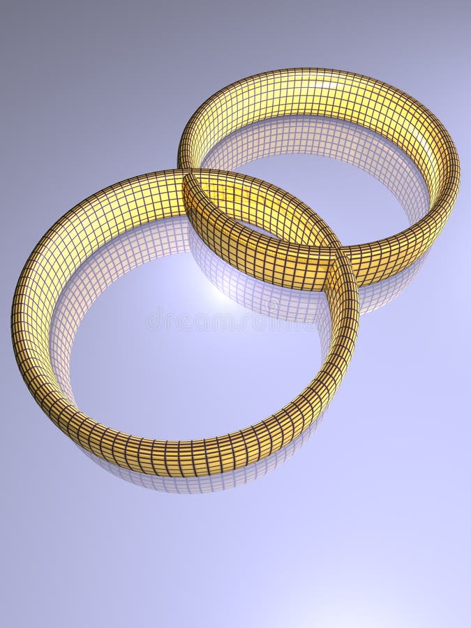Rings - 3D stock illustration. Illustration of love, symbolic - 11872284