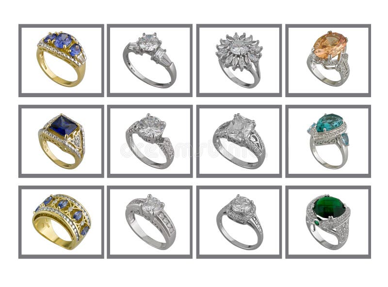 Rings collection stock photo. Image of light, frame, luxury - 22939826
