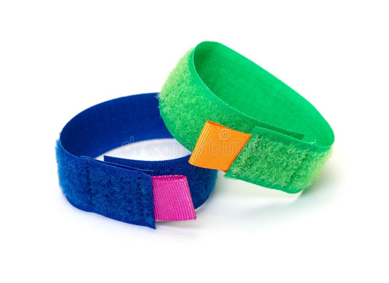 Rings from Colorful Velcro Strips Stock Photo - Image of multicolor ...