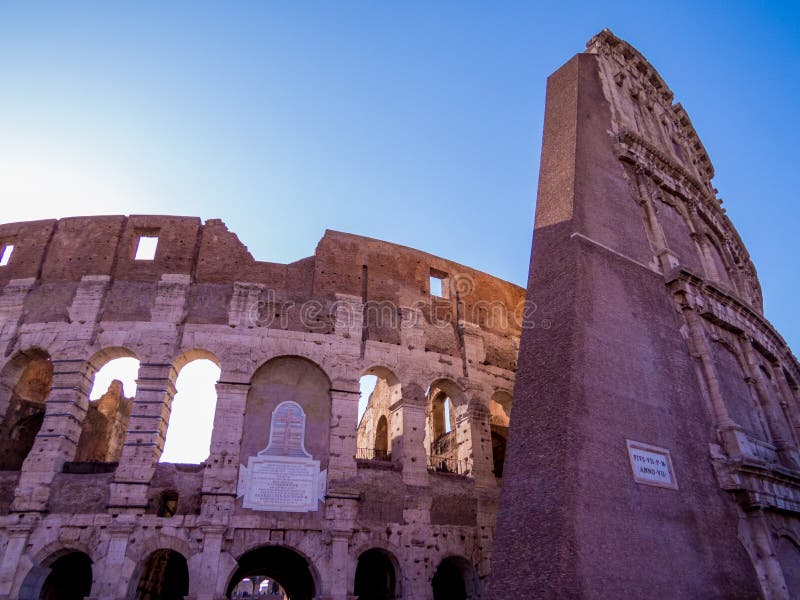 Rings of the Colosseum stock image. Image of building - 76553499