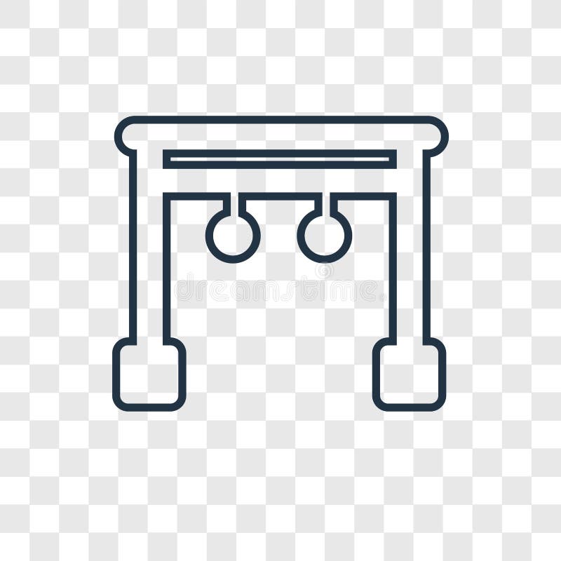 Rings Concept Vector Linear Icon Isolated on Transparent Background ...