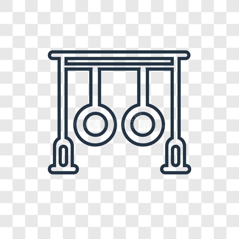 Rings Concept Vector Linear Icon Isolated on Transparent Background ...