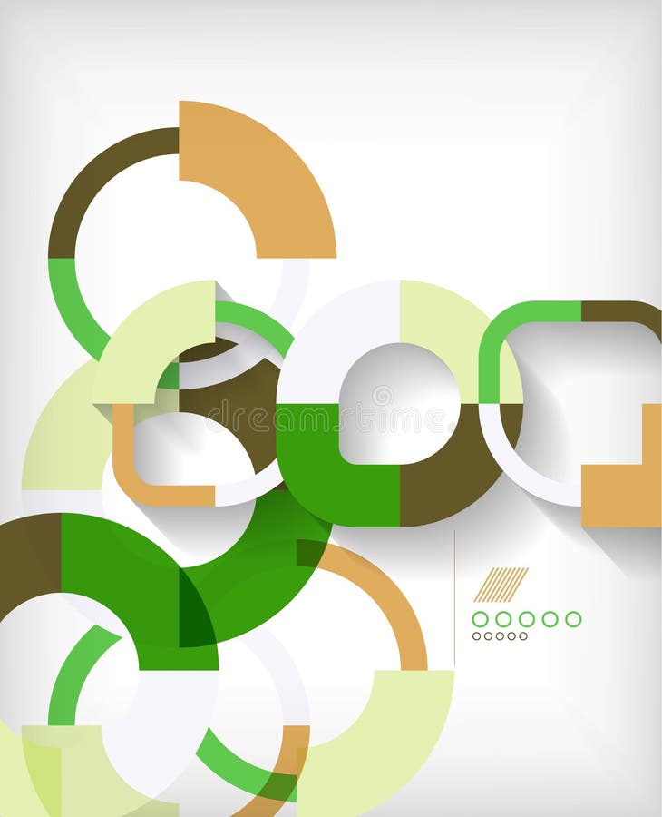 Rings Geometric Shapes Abstract Background Stock Vector - Illustration ...