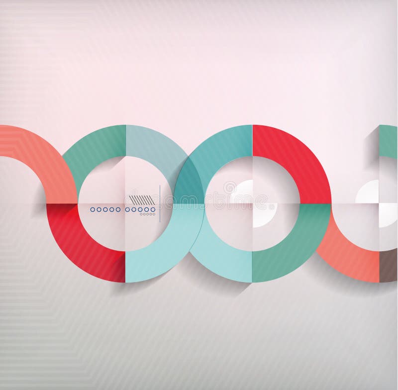 Rings Geometric Shapes Abstract Background Stock Vector - Illustration ...