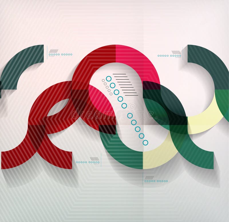 Rings Geometric Shapes Abstract Background Stock Vector - Illustration ...