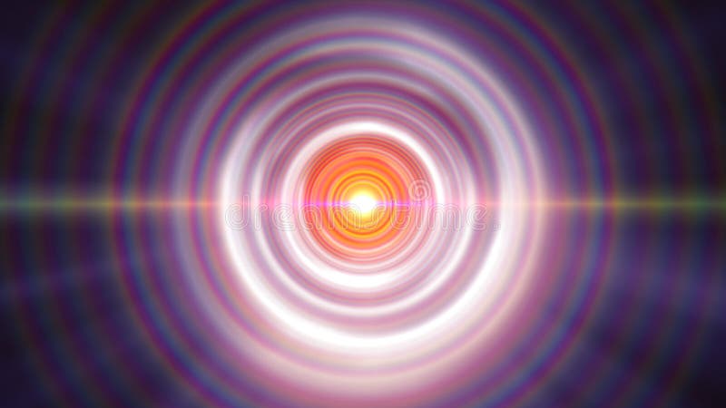 Rings Light Ray Orb Neon Ray Light Stock Illustration - Illustration of ...