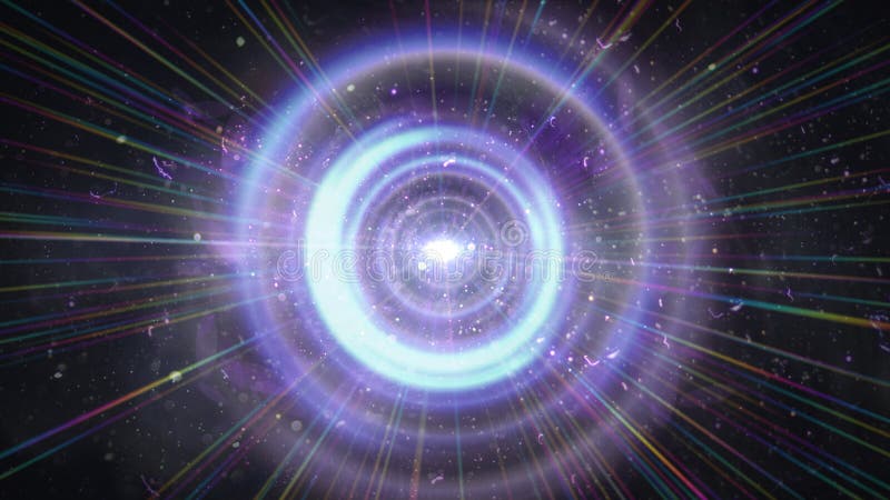 Rings Light Ray Orb Neon Ray Light Stock Illustration - Illustration of ...