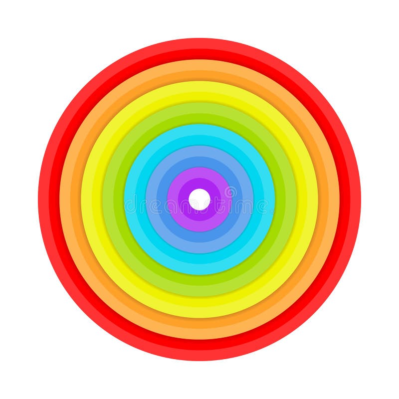 Isolated Gradient Rainbow Ring Color Palette Stock Vector ...