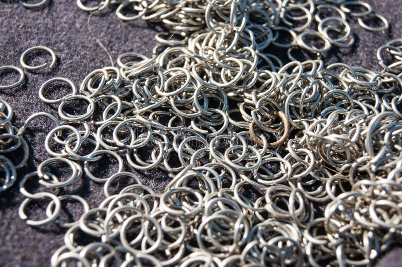 Rings for ringmail stock photo. Image of bearskin, cleanshaven - 101294296