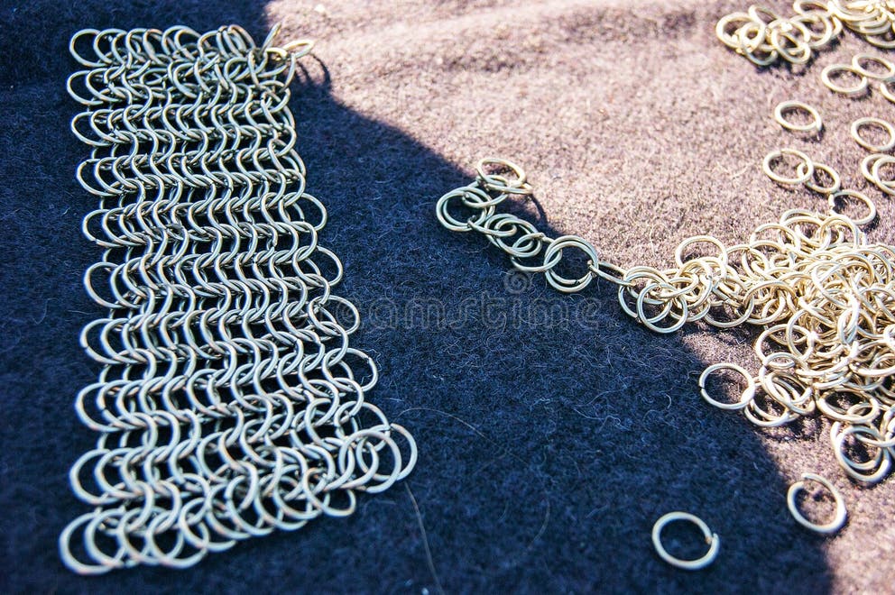 Rings for ringmail stock photo. Image of chainmail, brigandine - 101294322