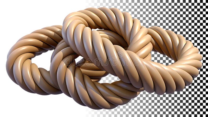 Rings of Rope Symbolizing Strength Unity Connection and Binding Secure ...