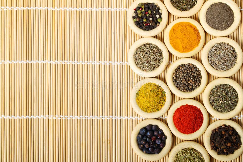 Rings with spices stock image. Image of juniper, circle - 35036617