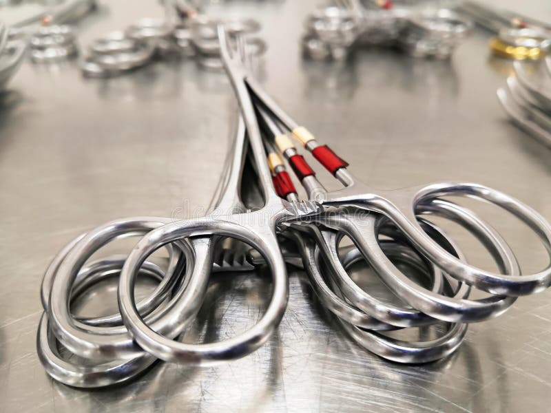 Rings of Surgical Artery Forceps Stock Photo - Image of code, forcep ...