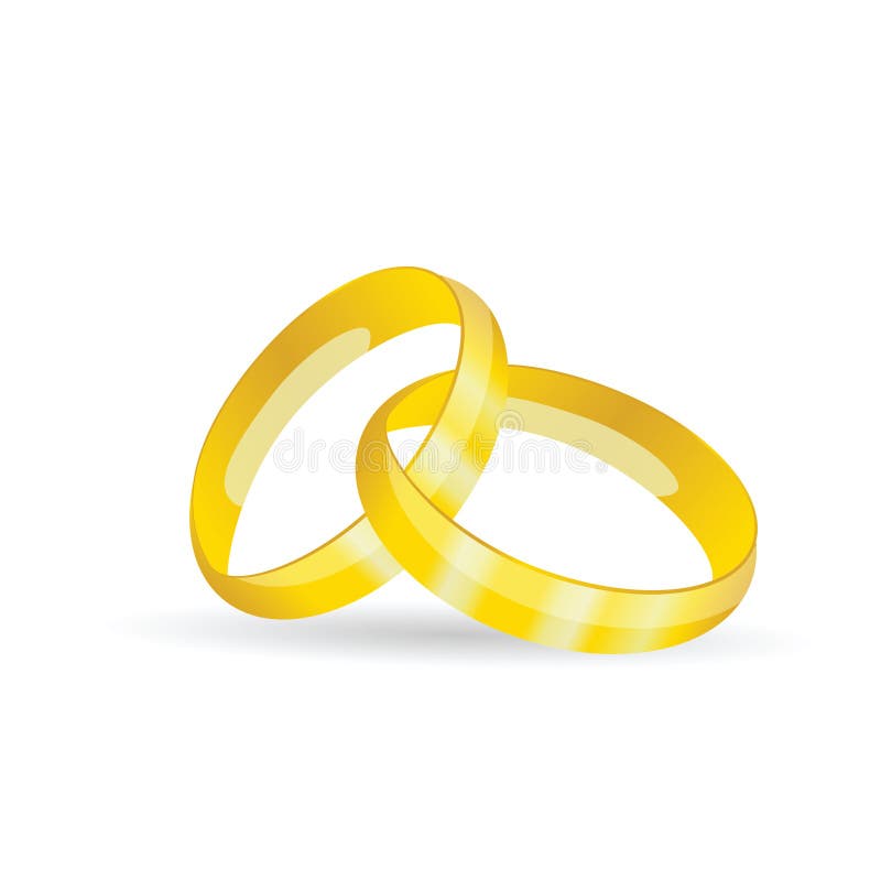 Rings Vector Art Golden Jewel Stock Vector - Illustration of husband ...