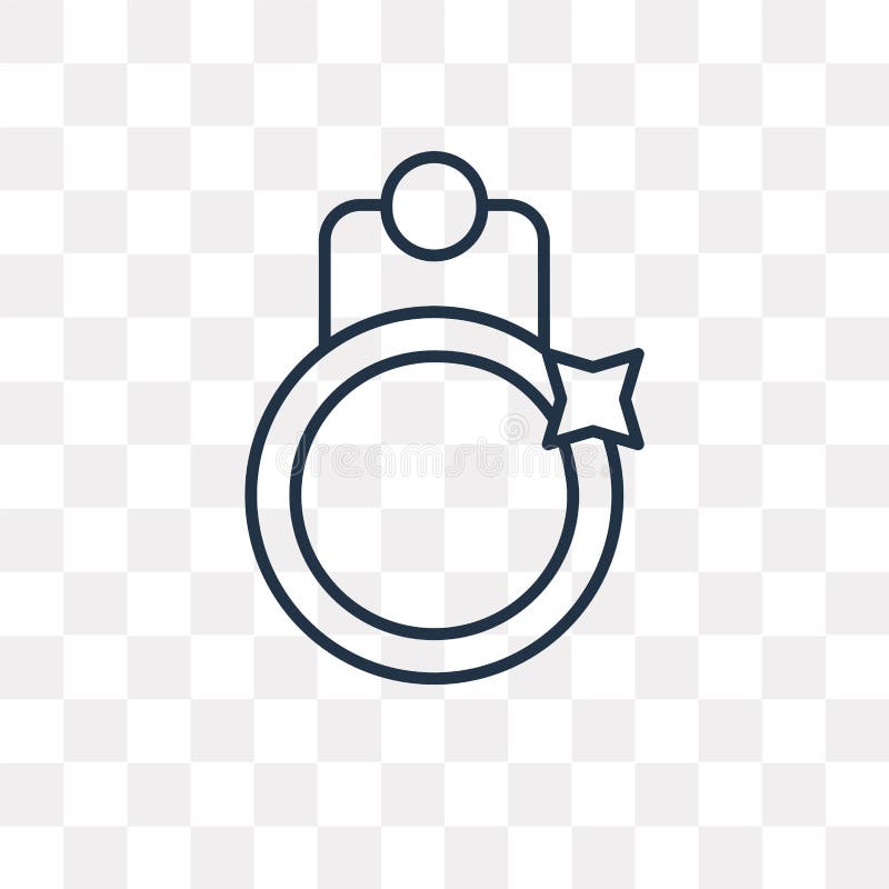 Rings Vector Icon Isolated on Transparent Background, Linear Rings ...