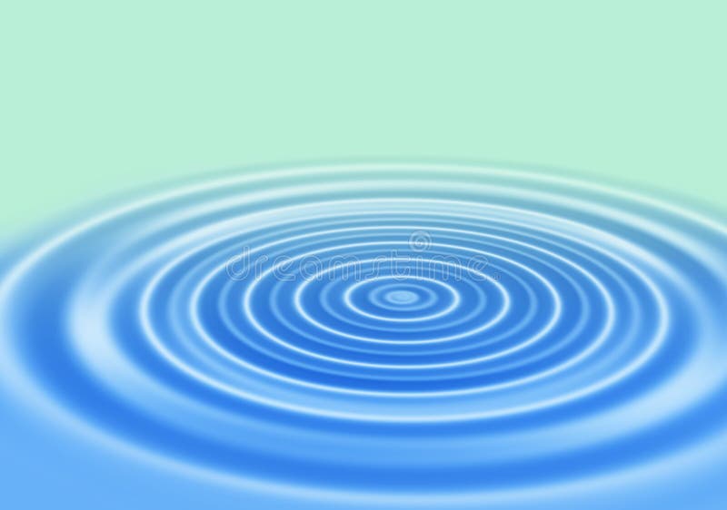 Rings of a water ripple stock illustration. Illustration of raindrop ...
