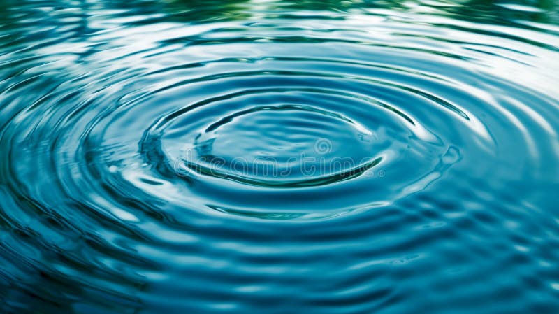 Rings on a Water Surface Caused by a Falling Drops. Spa Concept Stock ...