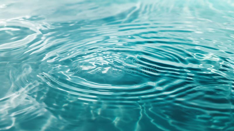 Rings on a Water Surface Caused by a Falling Drops. Spa Concept Stock ...