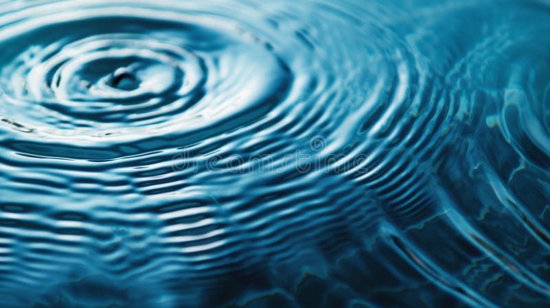 Rings on a Water Surface Caused by a Falling Drops. Spa Concept Stock ...