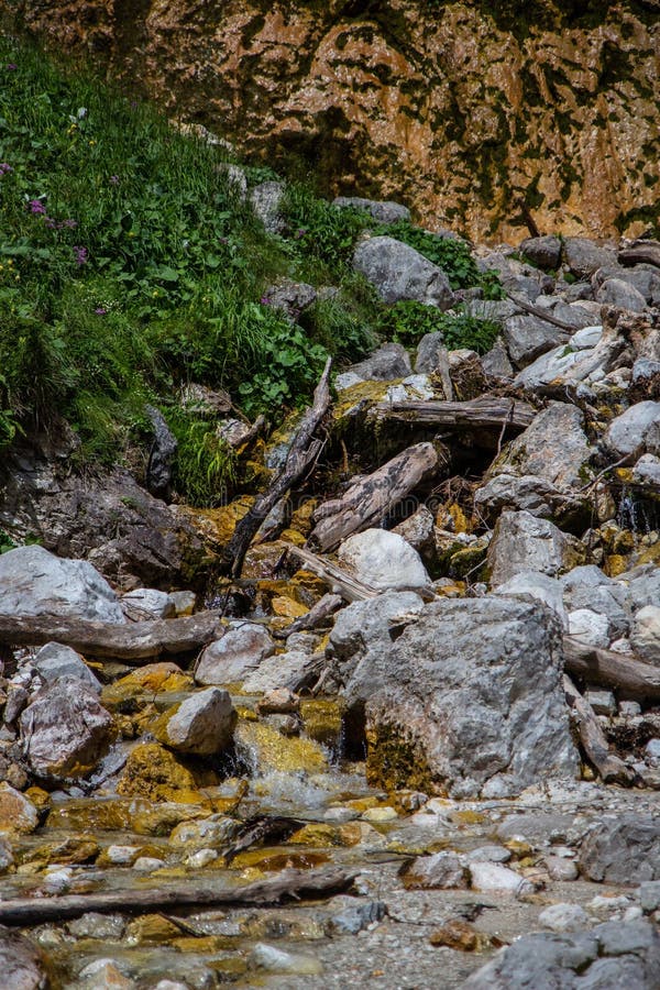 Rinka Falls is a Waterfall in the Logar Valley Stock Photo - Image of ...