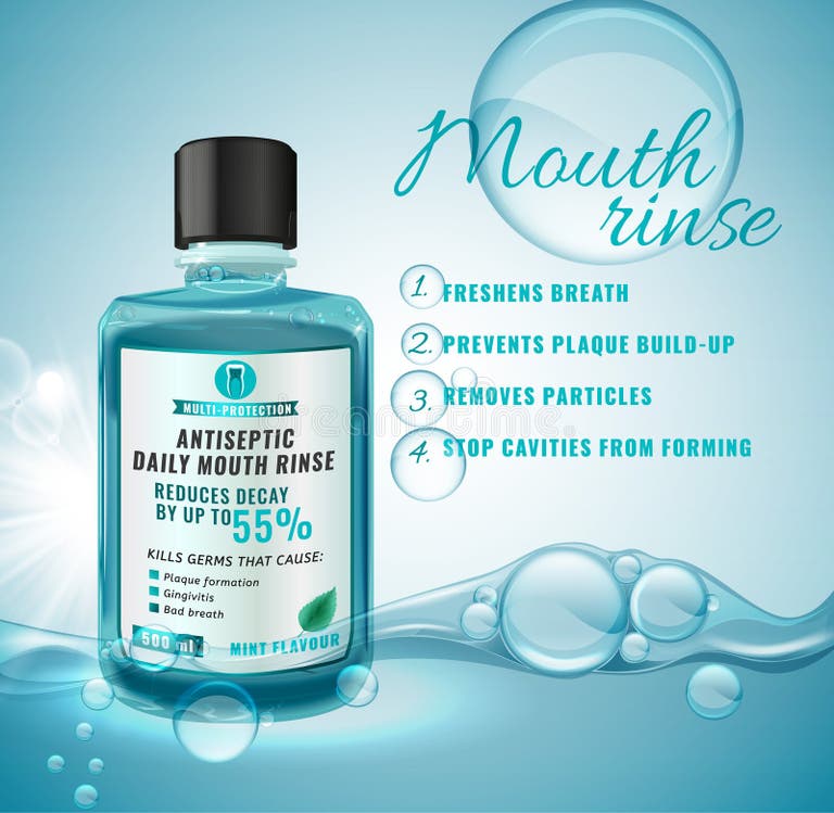 RInse Image oral ilustração do vetor. Ilustração de tratamento - 92533638