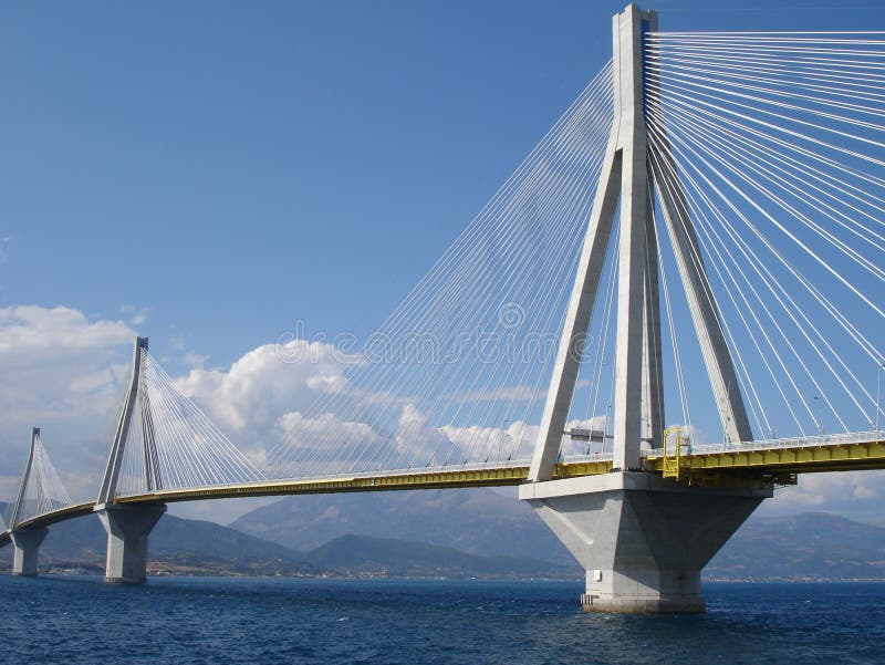 Rio Antirio Bridge stock image. Image of bridge, highway - 1131315