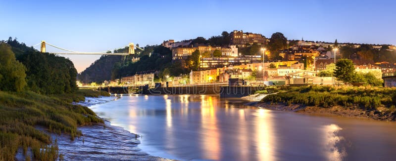 Rio Avon Clifton Bridge Bristol Foto Editorial - Imagem de ponte ...