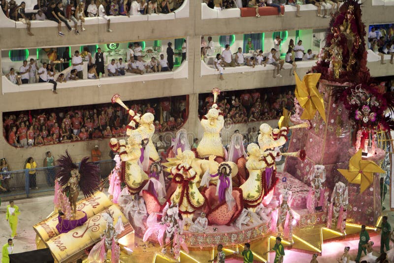 Float and Dancers, Rio Carnival. Editorial Photo - Image of brazilian ...