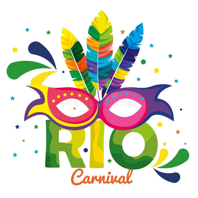 Rio Carnival Brazilian Card Stock Vector - Illustration of passion ...