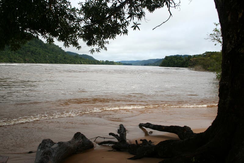 Rio Caura 2 stock photo. Image of rivers, mighty, clouds - 1468304