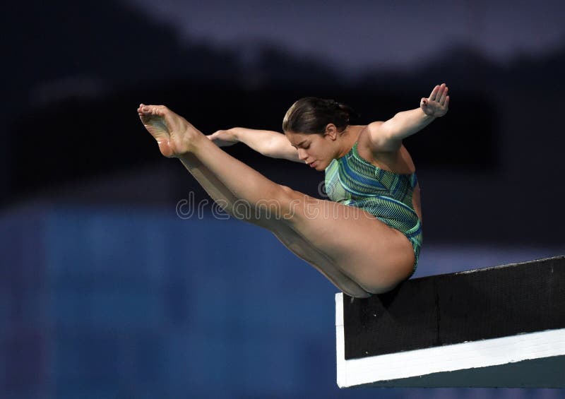 Diving in the Olympic Games 2016 Editorial Stock Image - Image of ...