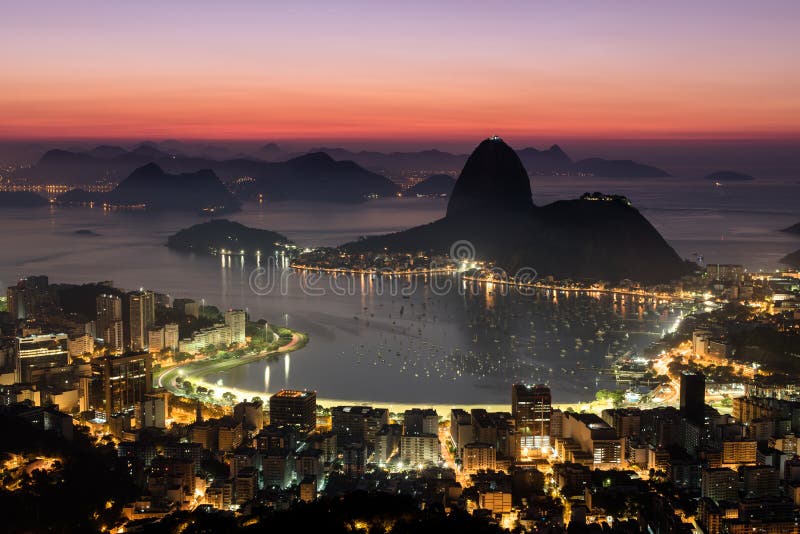 Rio De Janeiro Early Morning Fotografia Stock - Immagine di alba ...