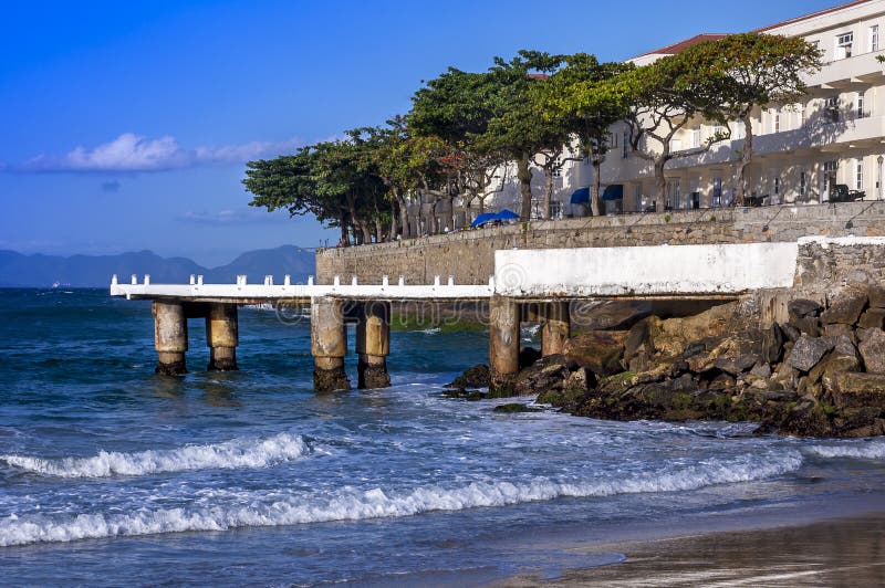 Fort Copacabana in Rio stock image. Image of attraction - 81143201
