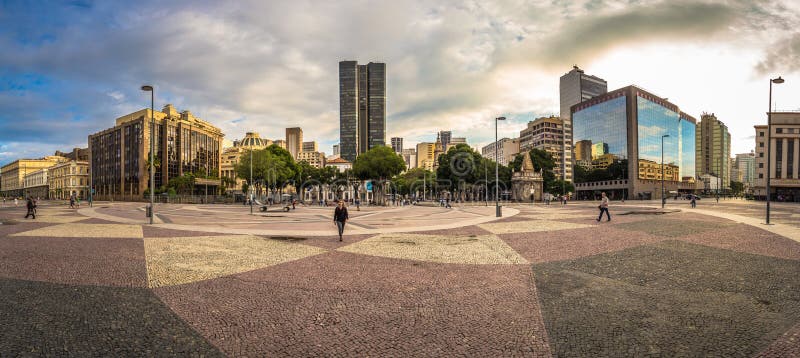 Rio De Janeiro - June 21, 2017: Center of Rio De Janeiro, Brazil ...